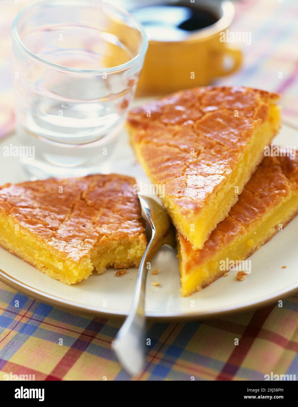 Traditional Basque cake Stock Photo - Alamy