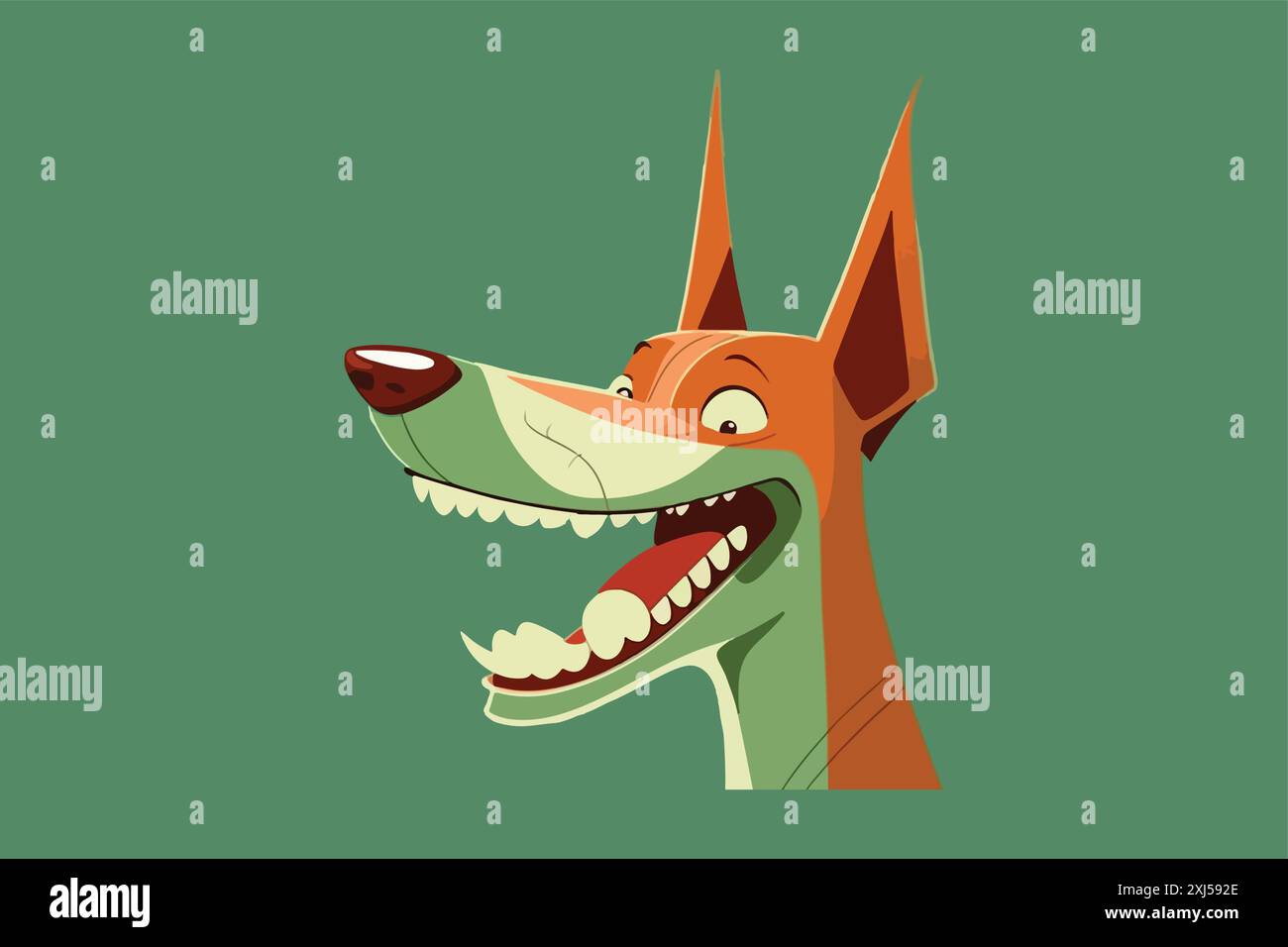 Funny Dog vector illustration Stock Vector Image & Art - Alamy