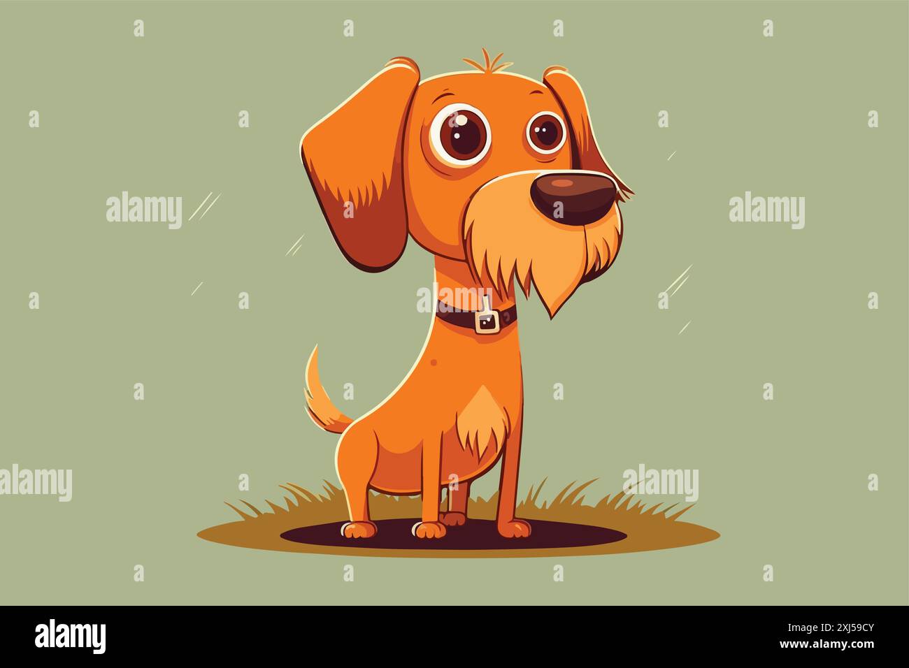 Funny Dog vector illustration Stock Vector Image & Art - Alamy