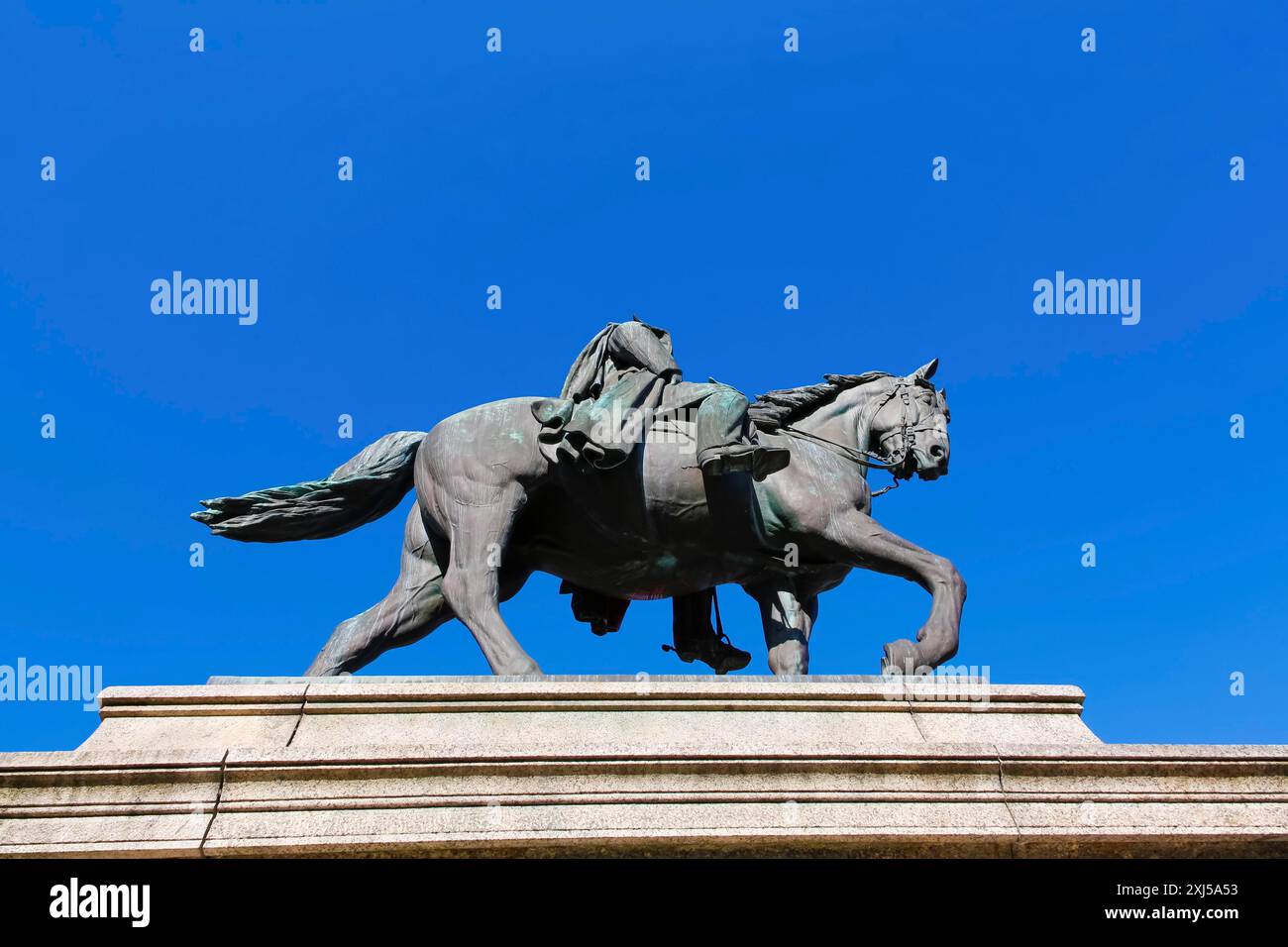 Monument to Emperor Wilhelm I on Karlsplatz, historical square ...
