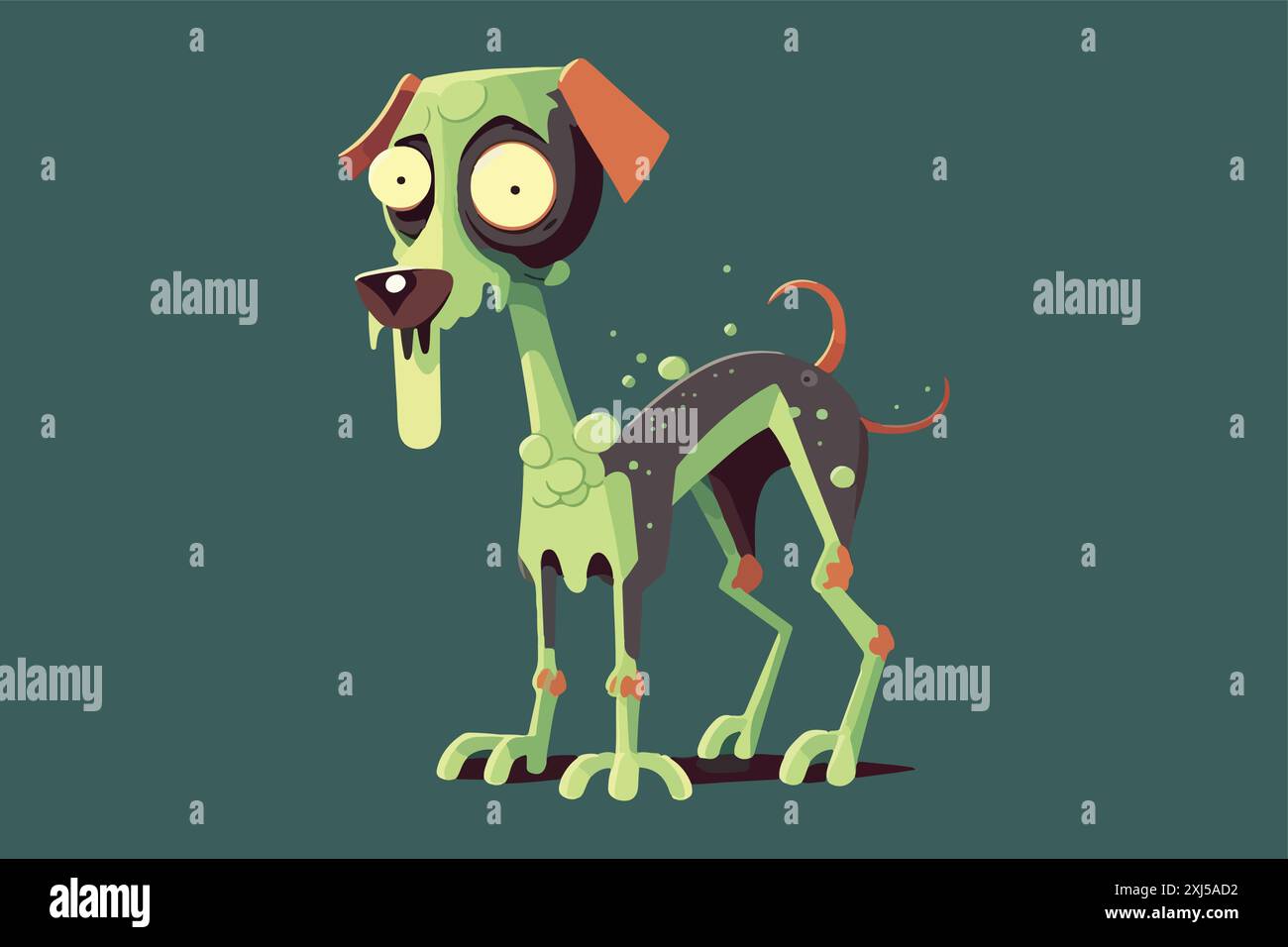 Dog zombie vector illustration Stock Vector Image & Art - Alamy
