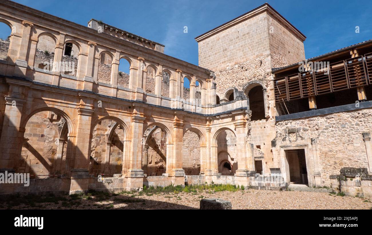ruins of monasterio de San Perdone Alanza, Spain Stock Photo - Alamy