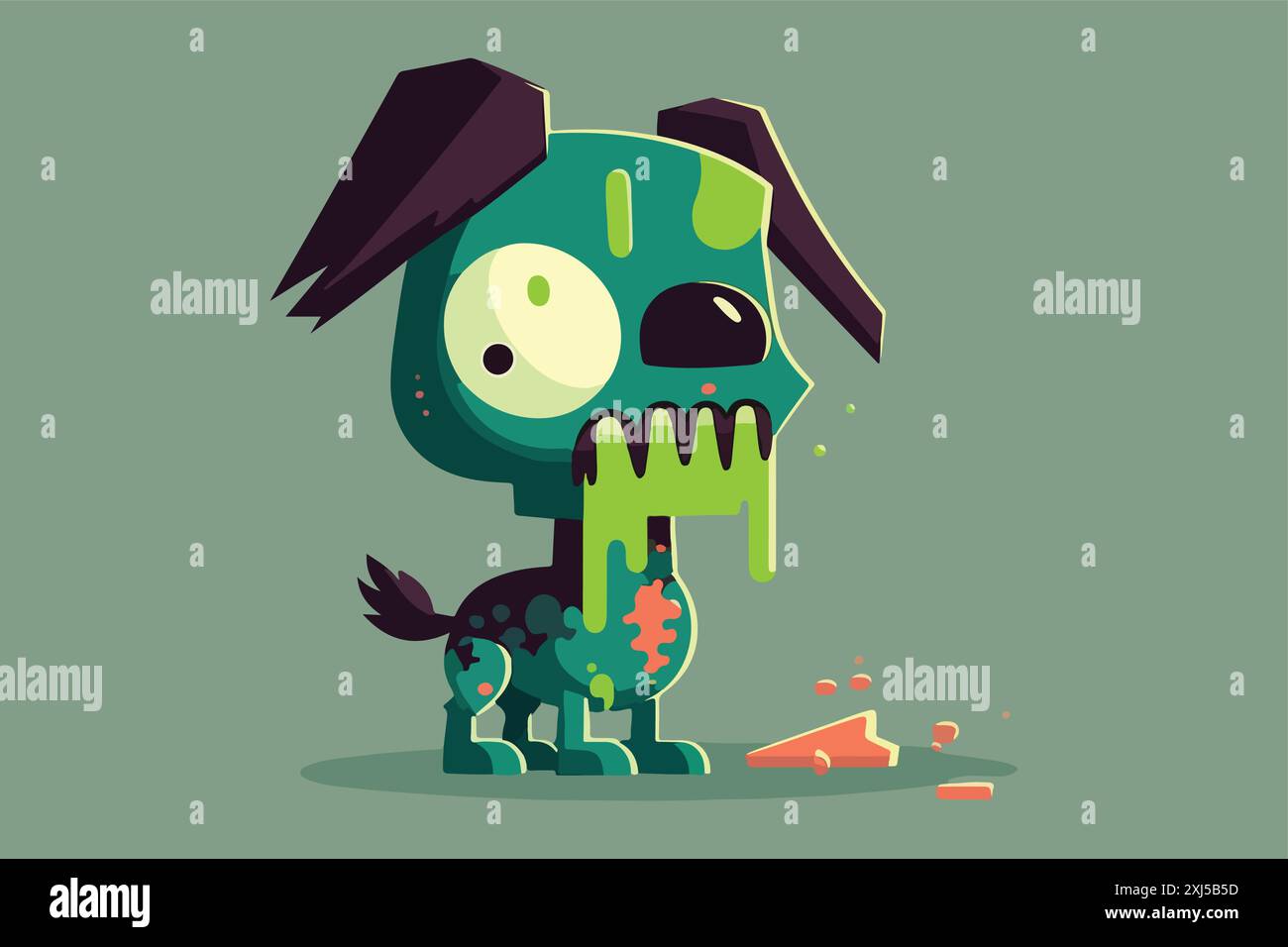 Dog zombie vector illustration Stock Vector Image & Art - Alamy