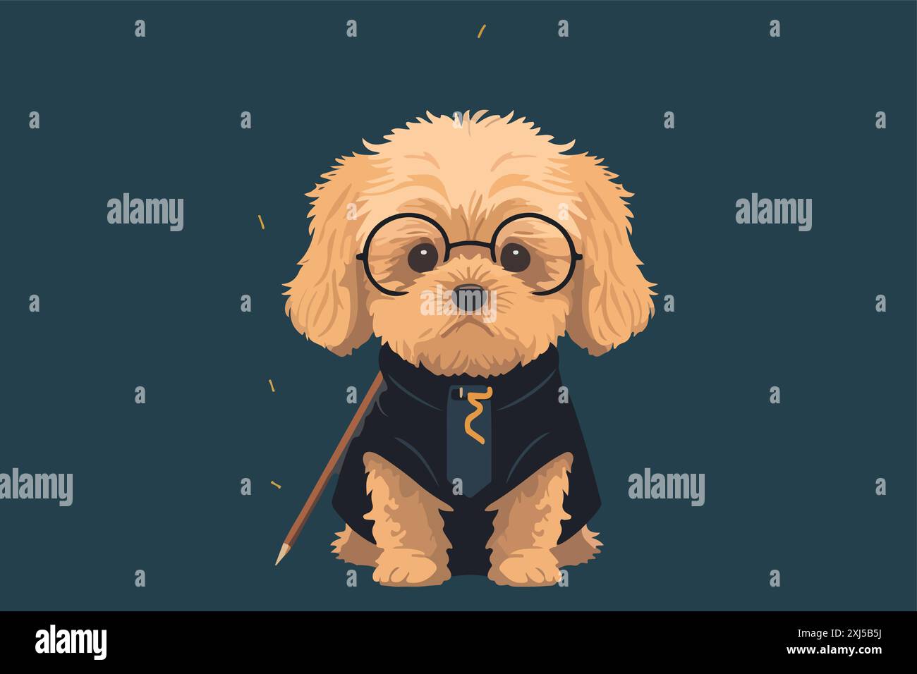 Wizard doggo Stock Vector Images - Alamy