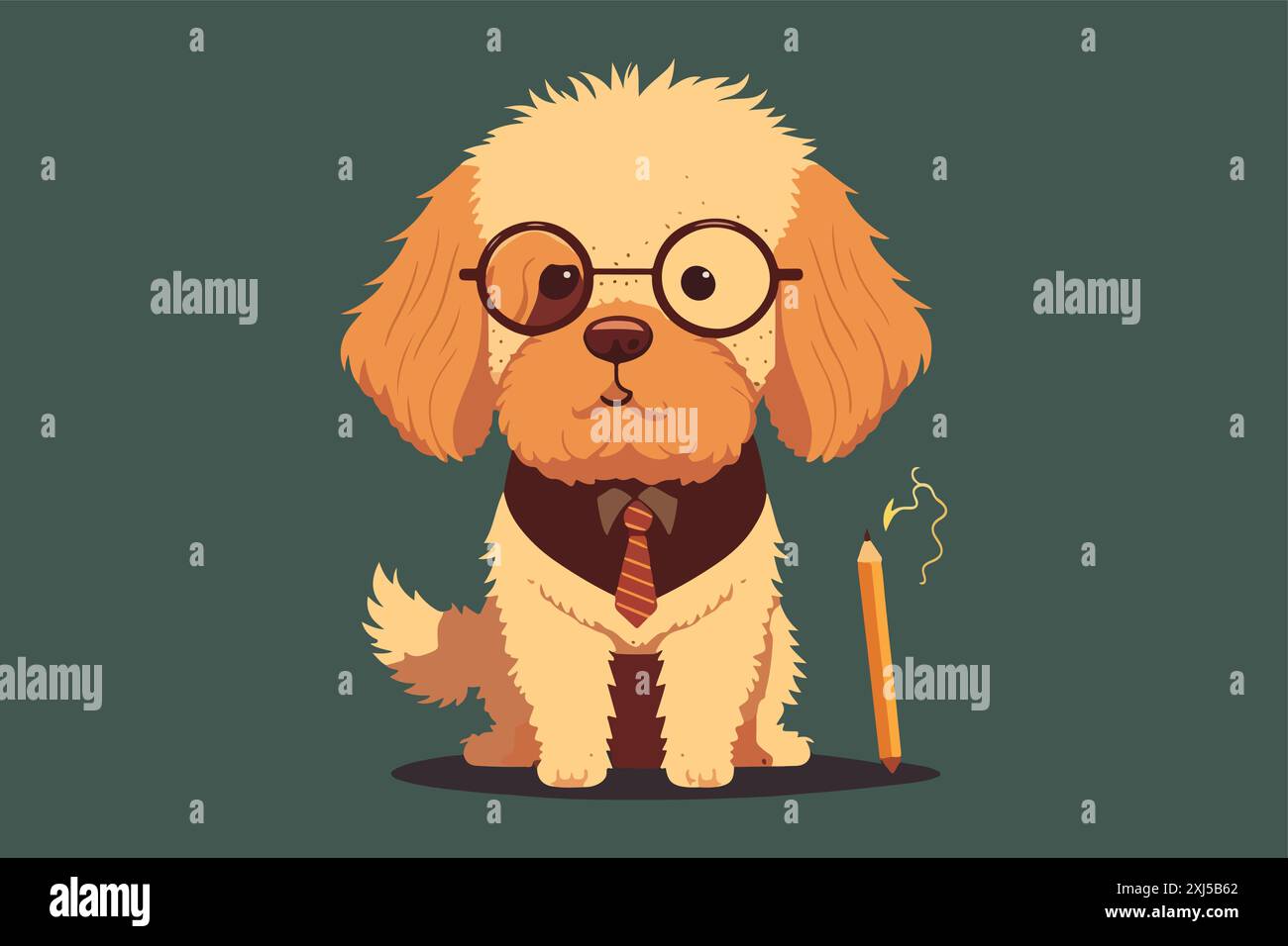 wizard Dog style vector illustration Stock Vector Image & Art - Alamy
