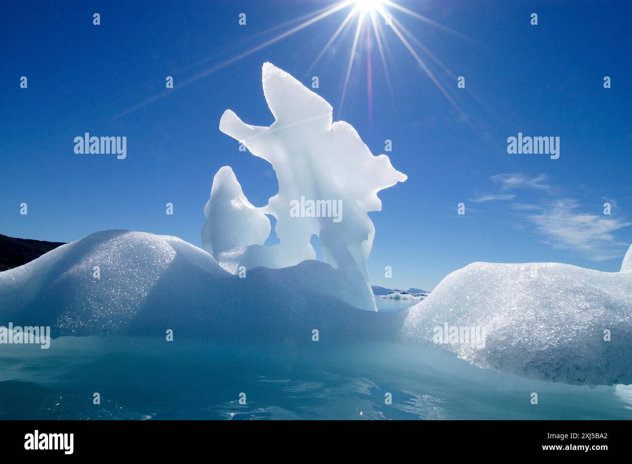 Denmark, Greenland, blue ice, ice landscape, Greenland, Denmark Stock ...