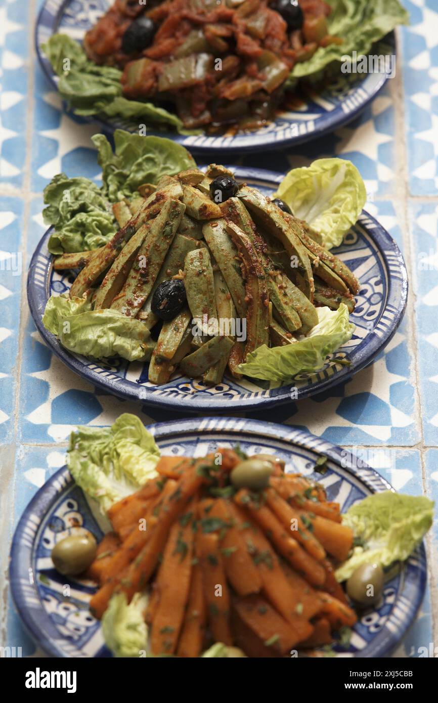 Traditional moroccan dishes Stock Photo - Alamy