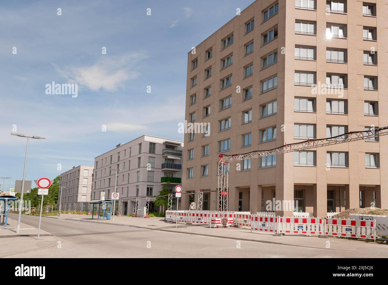 New development area Freiham, Munich West, new district, 350 hectares ...