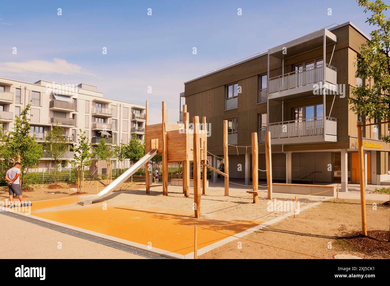 New development area Freiham, Munich West, new district, 350 hectares ...
