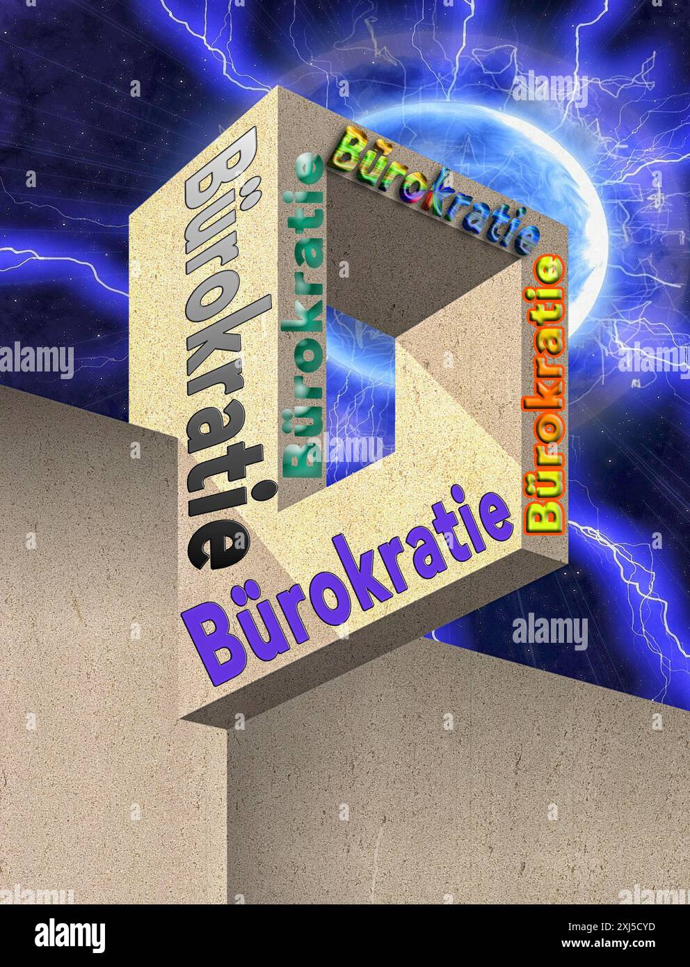 Symbolic image, German bureaucracy, EU bureaucracy, inefficiently ...