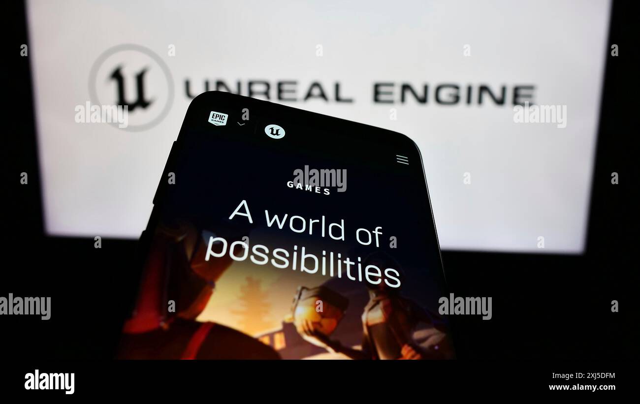 Unreal engine logo hi-res stock photography and images - Alamy