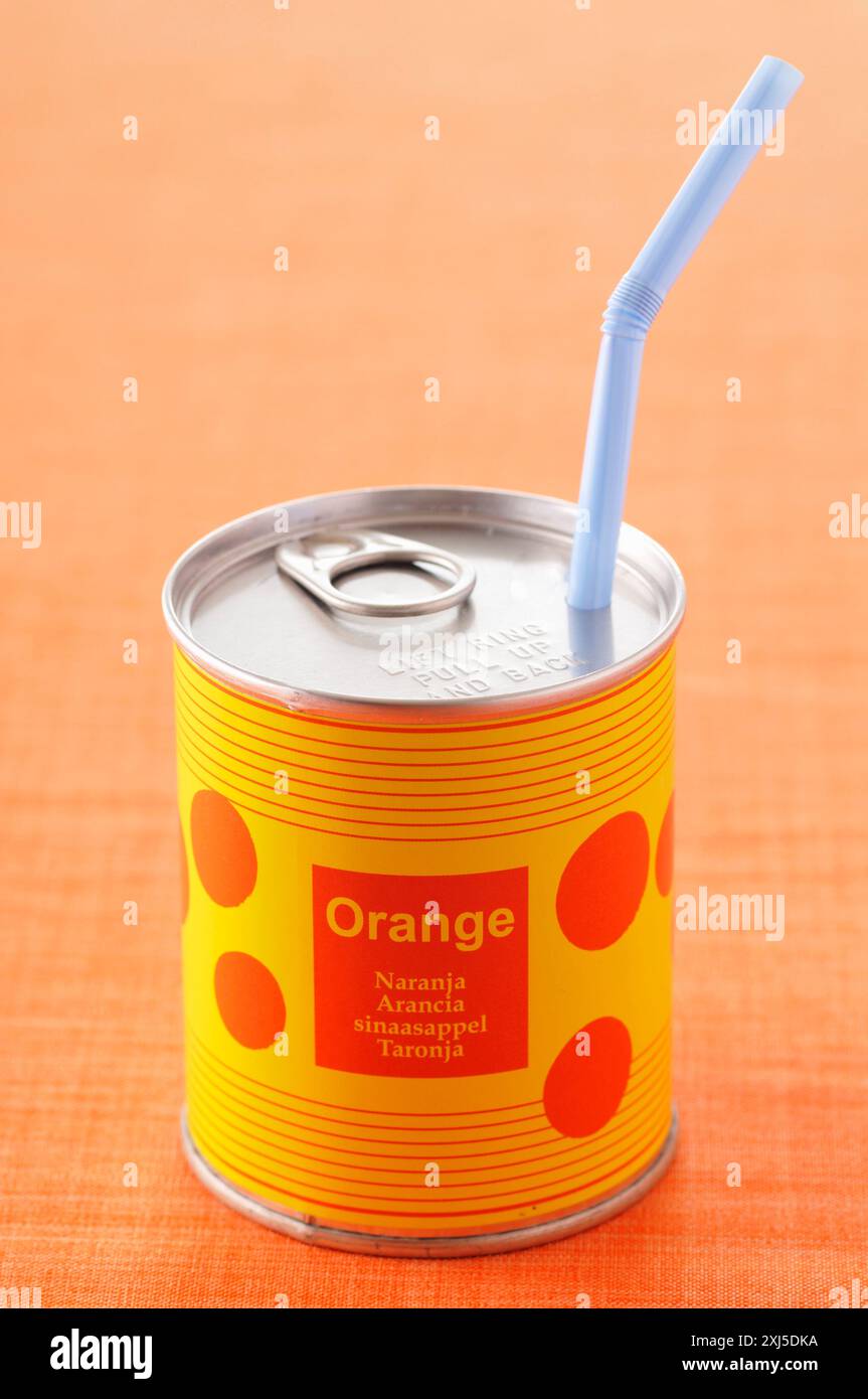 Orange juice in can hi-res stock photography and images - Alamy