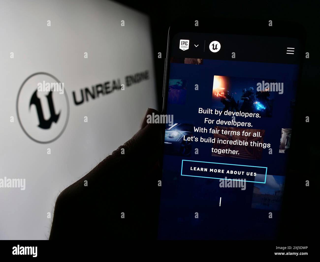 Unreal engine logo hi-res stock photography and images - Alamy