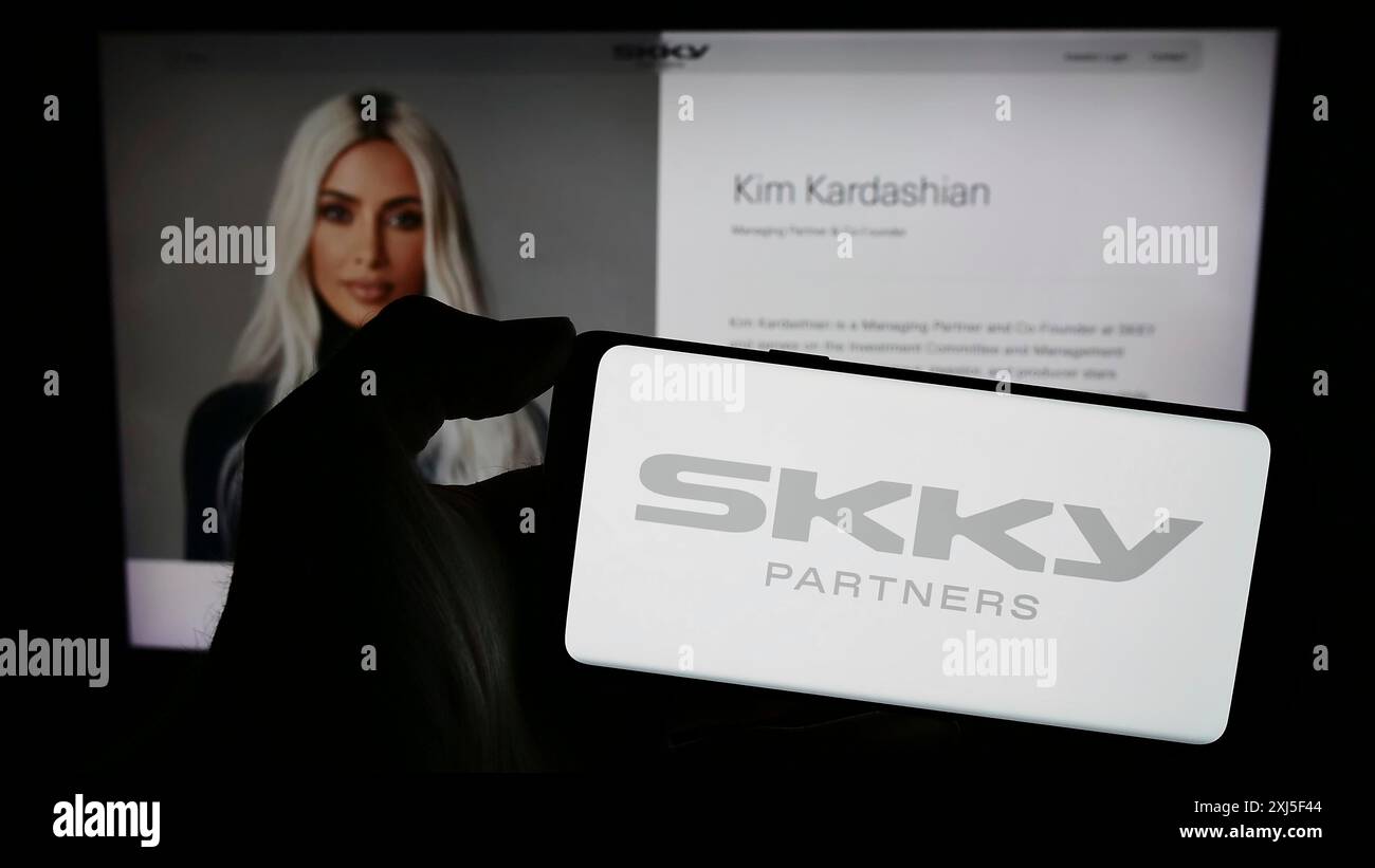 Stuttgart, Germany, 02-19-2024: Person holding cellphone with logo of ...