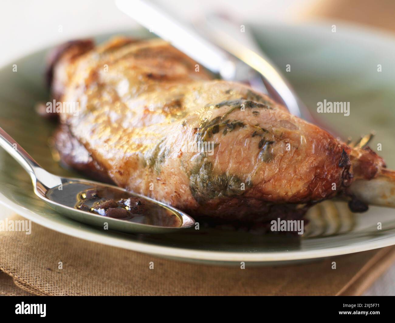 Turkey leg roast hi-res stock photography and images - Alamy