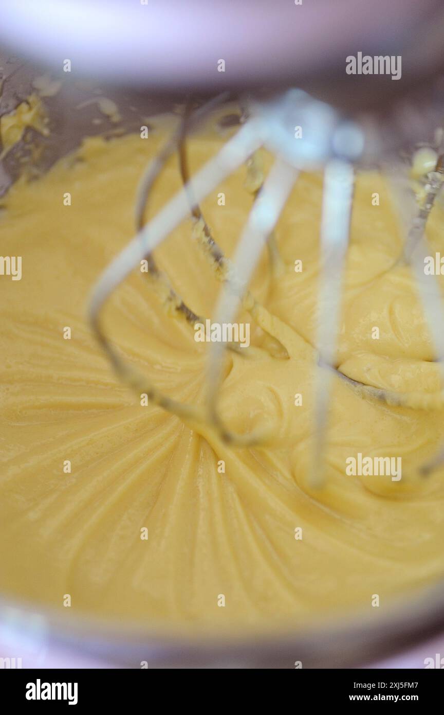 Preparation in an egg beater Stock Photo - Alamy
