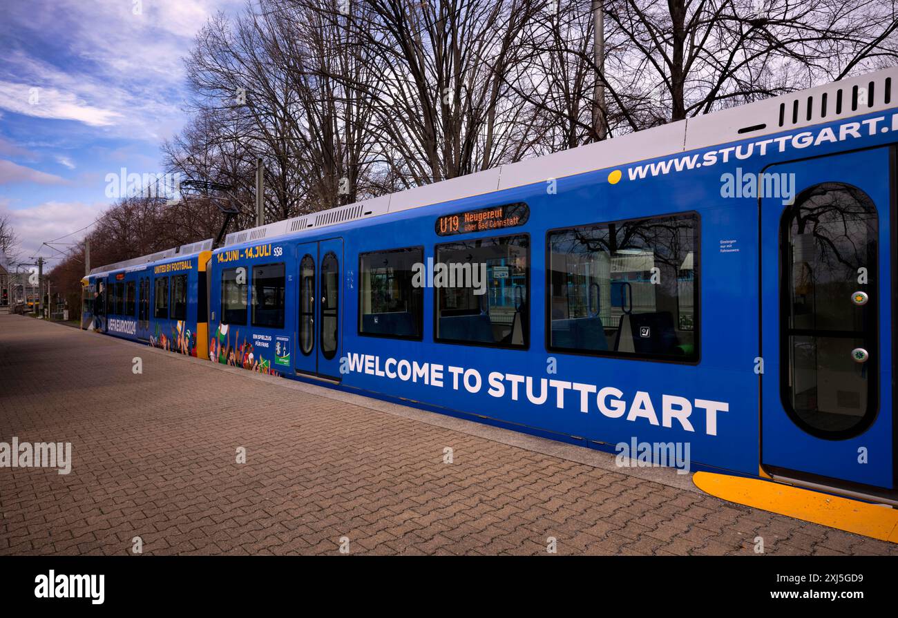 Underground railway, advertising for the EURO 2024, European Football ...