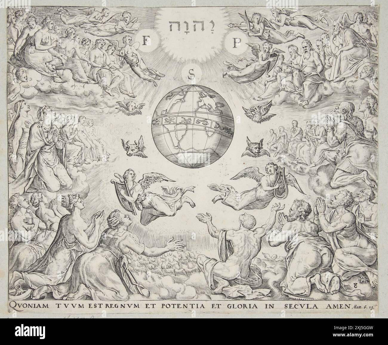 Copper engraving by Johannes Wierix, Maarten van Heemskerck, and Claes ...