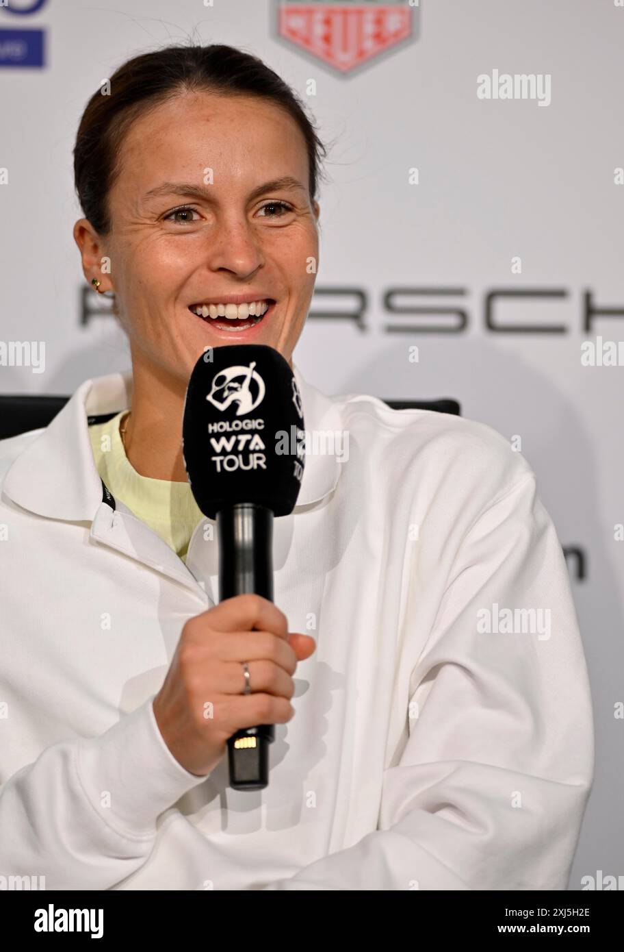 Tatjana Maria (GER) portrait, smiles, press conference, press ...
