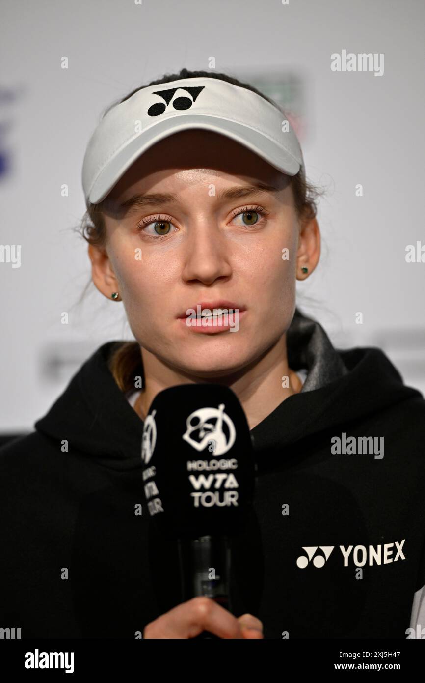 Elena Rybakina (KAZ) portrait, press conference, PK, interview ...