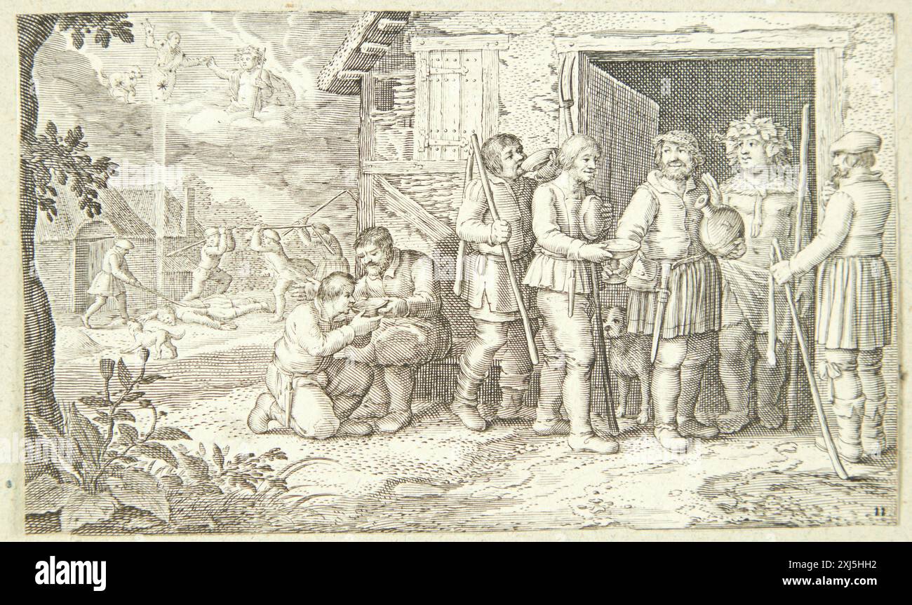 Jakob and the spotted cattle Borcht I, Pieter van der 1530 - 1611 ...