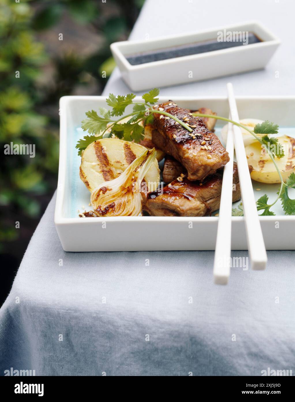 Caramelized spare ribs Stock Photo - Alamy