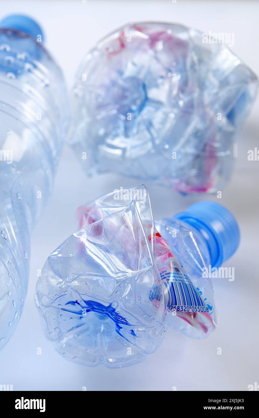 Empty plastic bottle blue color hi-res stock photography and images - Alamy