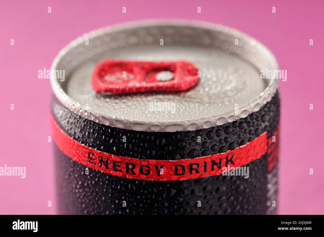 Can of a cold energy drink Stock Photo - Alamy
