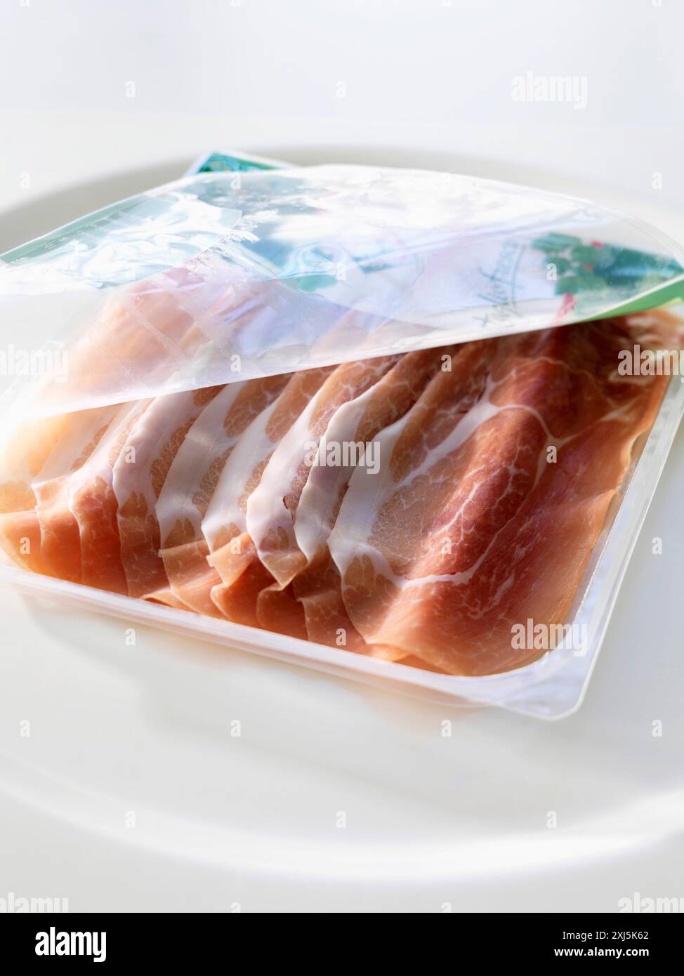Pack of raw ham Stock Photo - Alamy