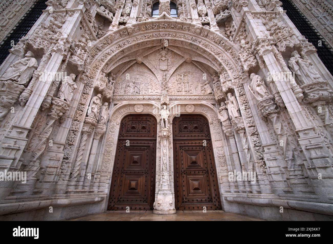 South portal, tympanum, Hieronymite monastery Mosteiro dos Jeronimos ...
