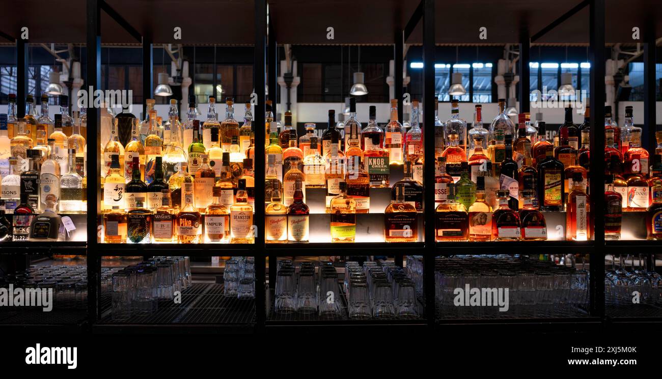 Interior shot, various types of whisky, whisky bar, Time Out Market ...