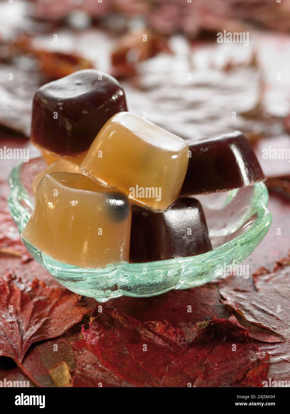 Homemade grape jelly cubes Stock Photo - Alamy