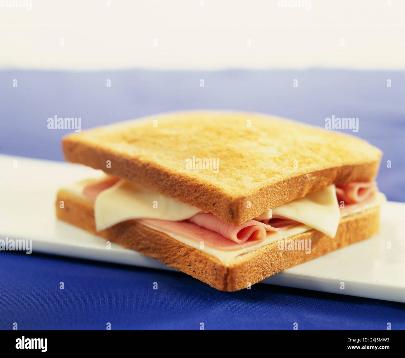 Ham and cheese toasted sandwich Stock Photo - Alamy