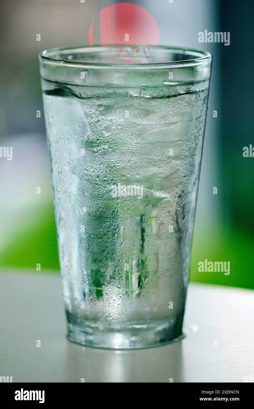 Glass of chilled water Stock Photo - Alamy
