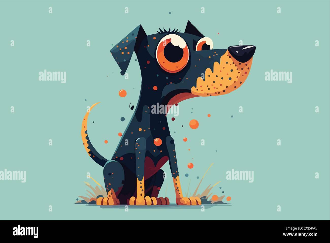 Dog monster vector illustration Stock Vector Image & Art - Alamy