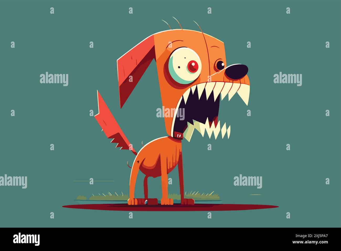 Dog monster vector illustration Stock Vector Image & Art - Alamy