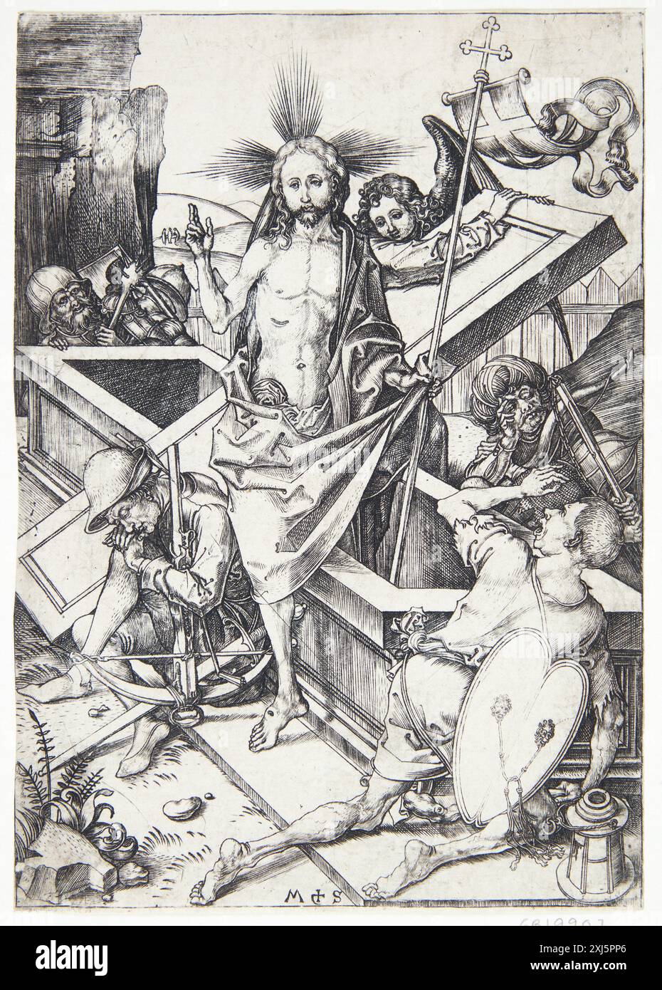 Christ's resurrection Schongauer, Martin 1428 - 1491 Copper engraving ...