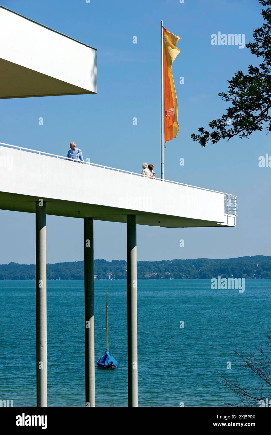 High footbridge overlooking the lake, Museum of the Imagination by ...