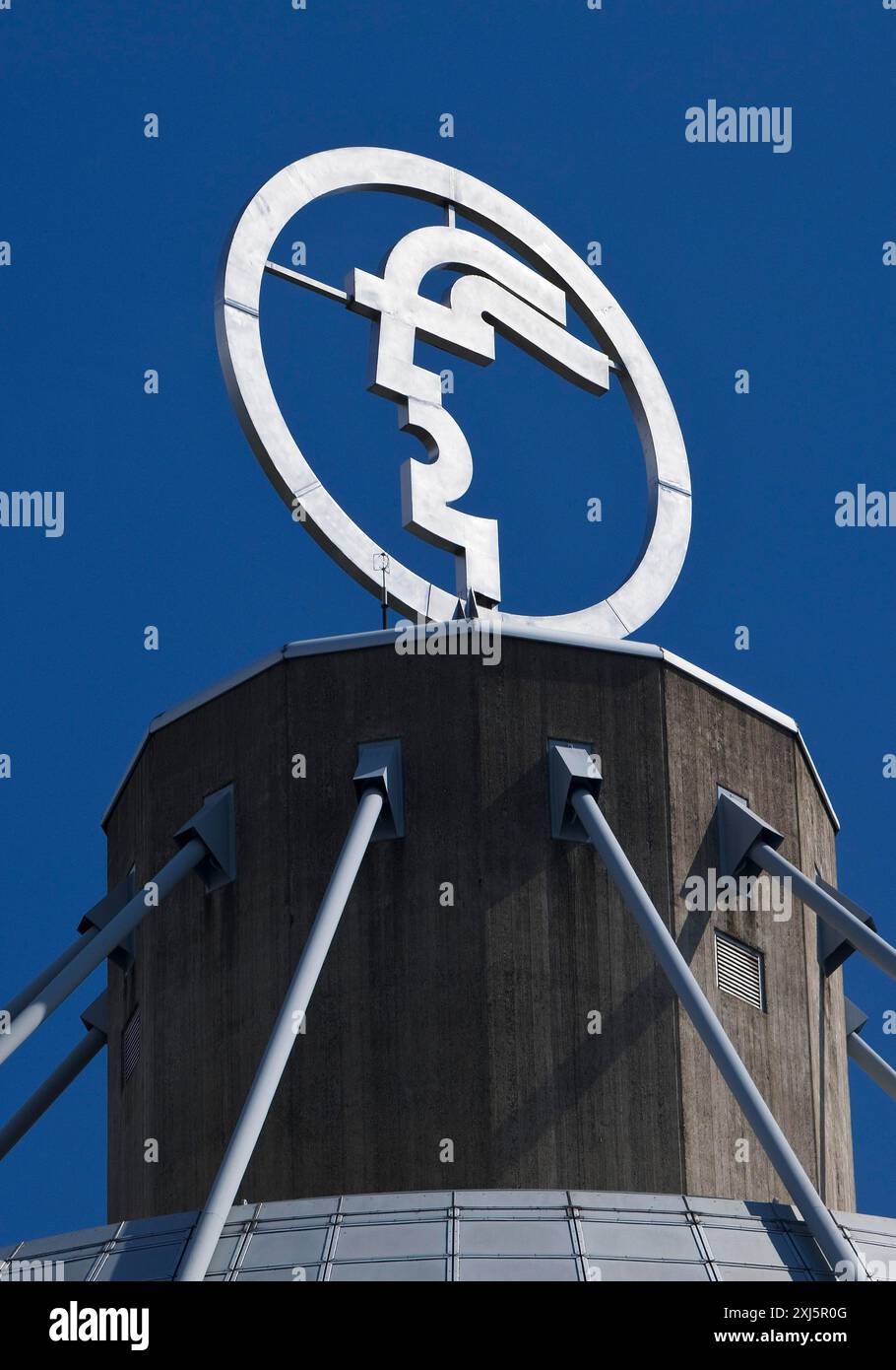 The Hermes logo, emblem of the Hannover Messe, Convention Centre CC ...