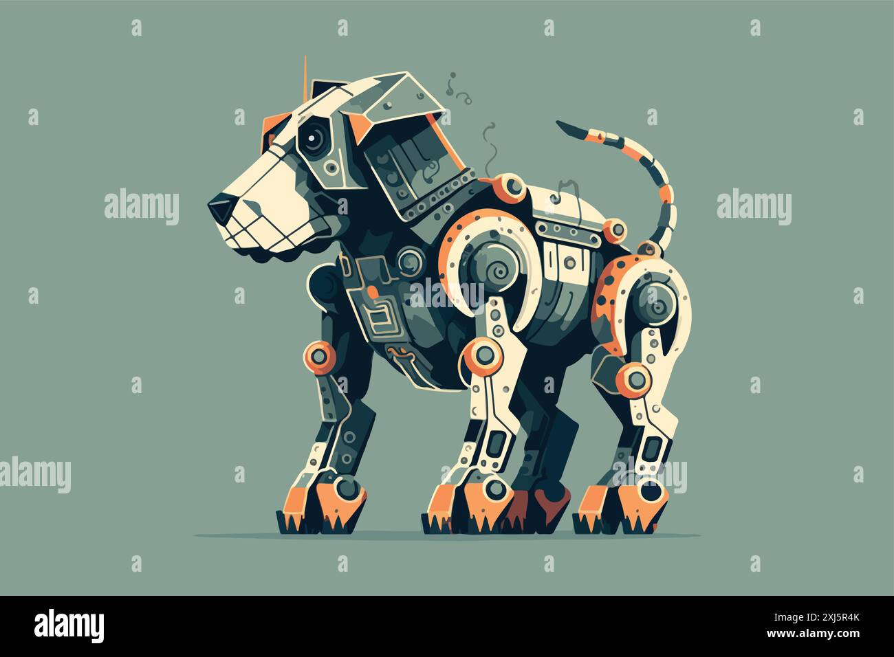 Dog robot vector illustration Stock Vector Image & Art - Alamy