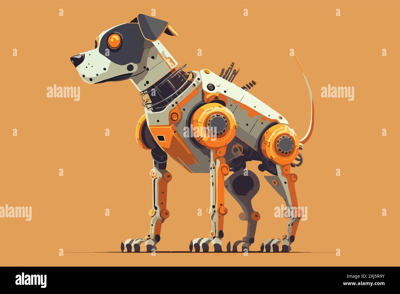 Dog robot vector illustration Stock Vector Image & Art - Alamy