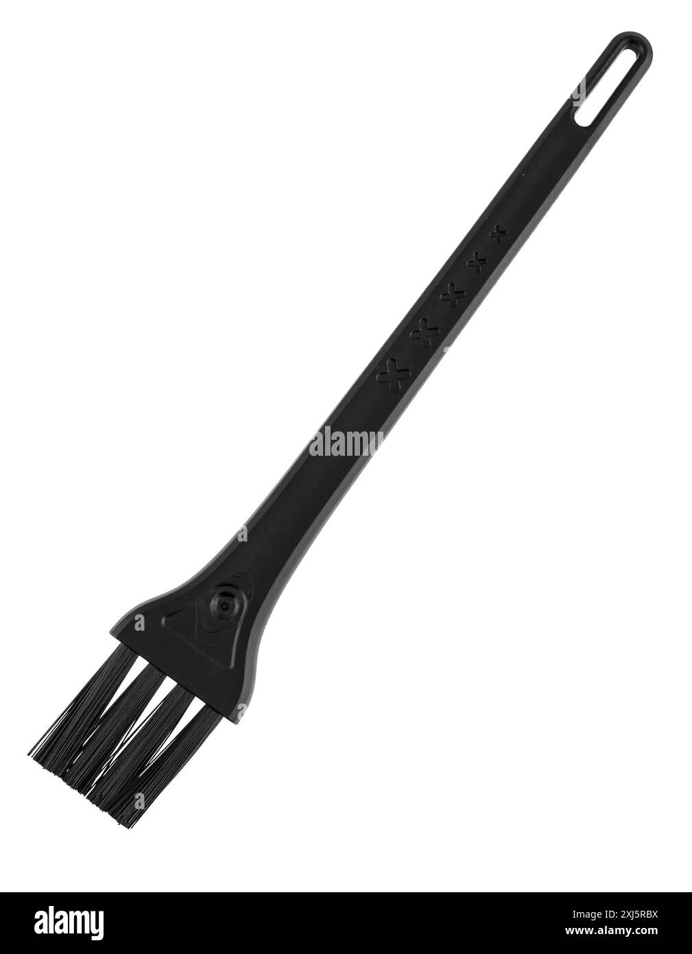 Brush in blue paint Black and White Stock Photos & Images - Alamy