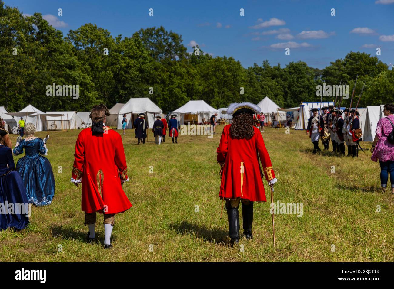 The Great Encampment near Muehlberg, also known as the Lustlager von ...