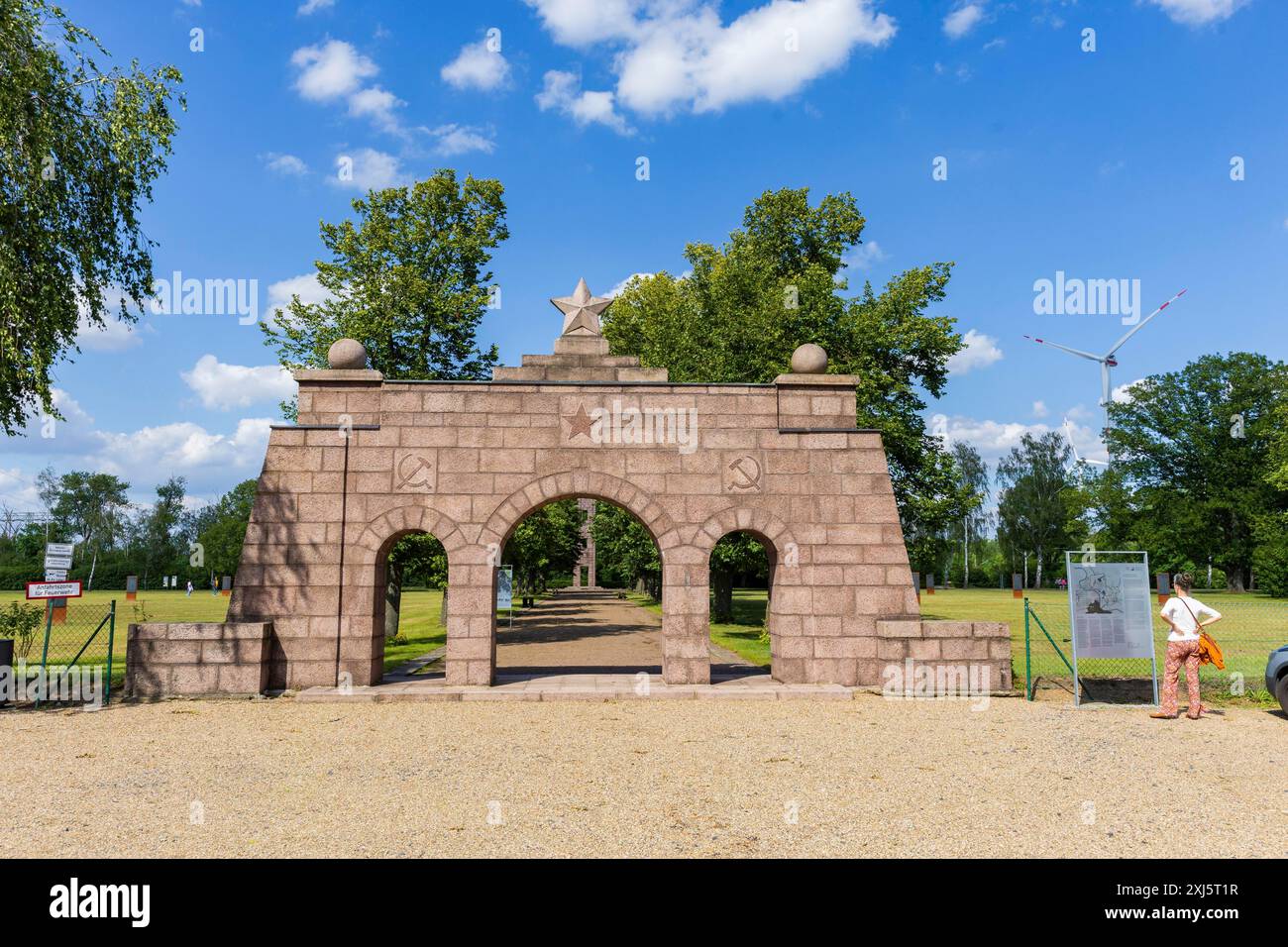 The Ehrenhain Zeithain memorial in Zeithain, north-east of Riesa ...