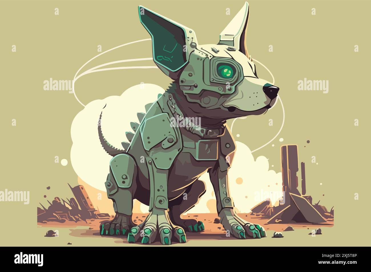 Dog robot vector illustration Stock Vector Image & Art - Alamy