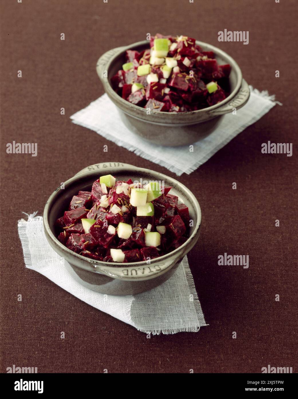 Beetroot and apple salad with cumin Stock Photo - Alamy