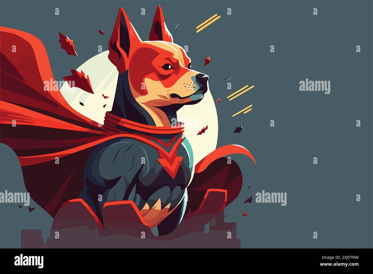 Dog superhero vector illustration Stock Vector Image & Art - Alamy