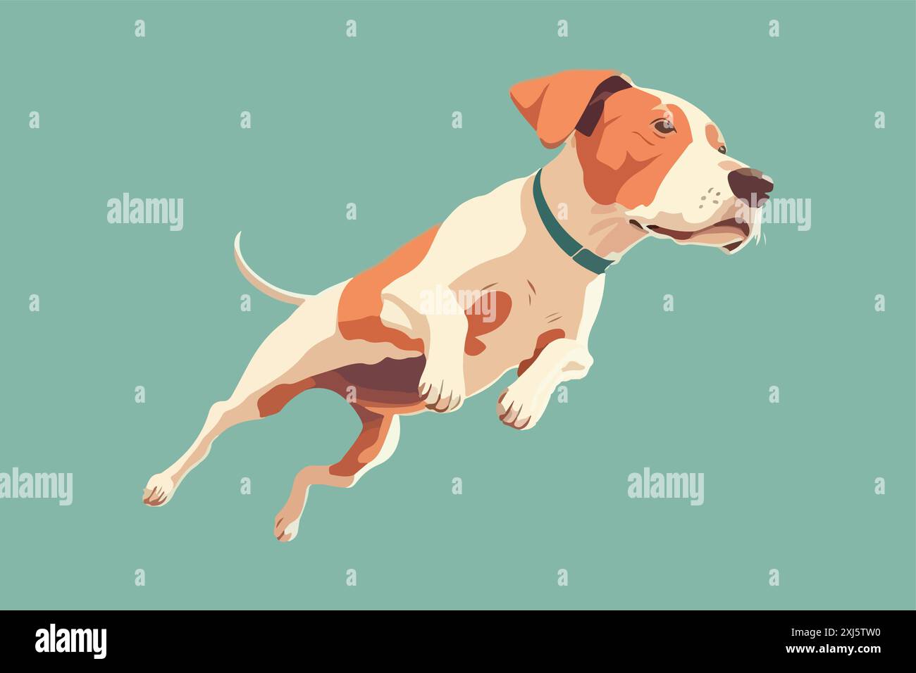 Dog running vector illustration Stock Vector Image & Art - Alamy