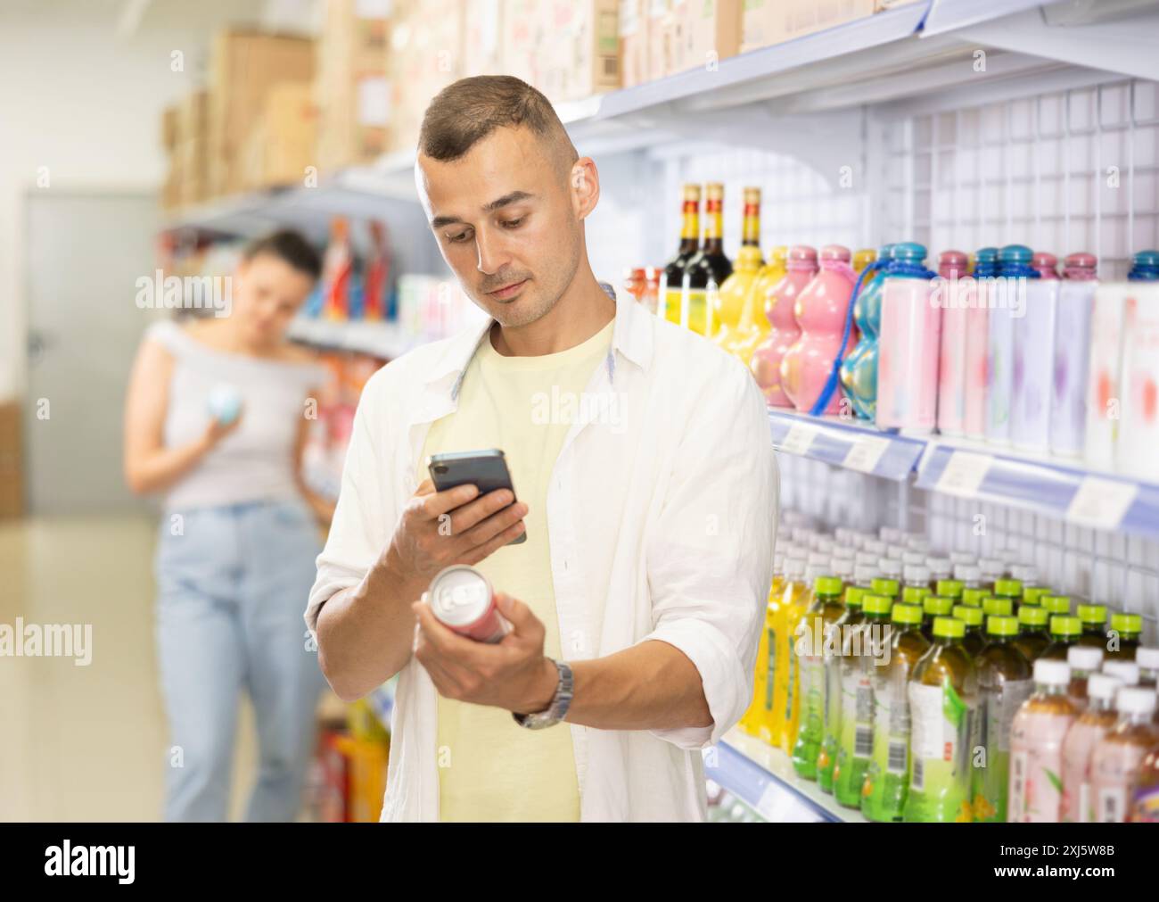 Scanning barcode drink hi-res stock photography and images - Alamy