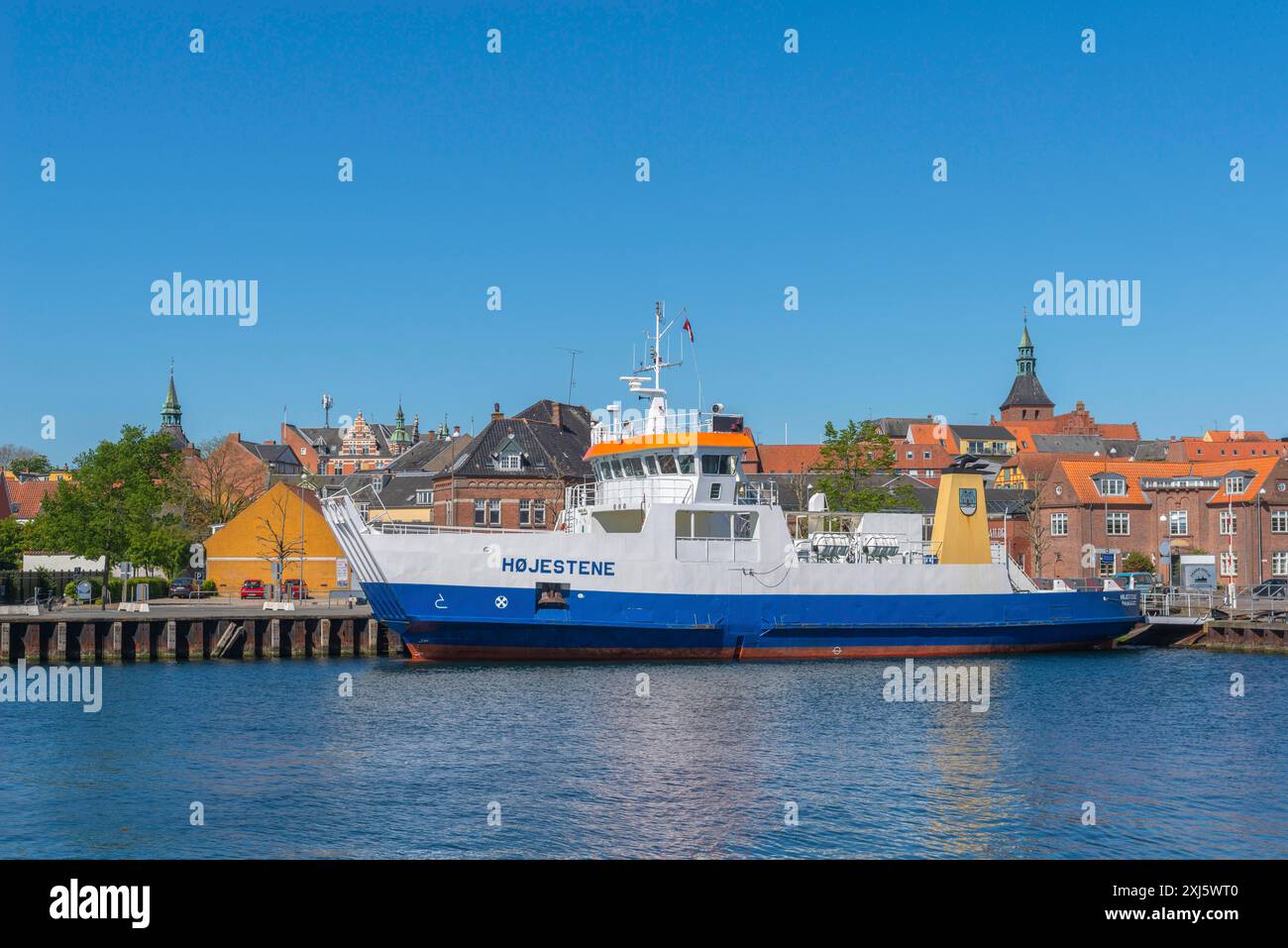 Maritime Svendborg, harbour, ferry pier, ferry to the small islands ...